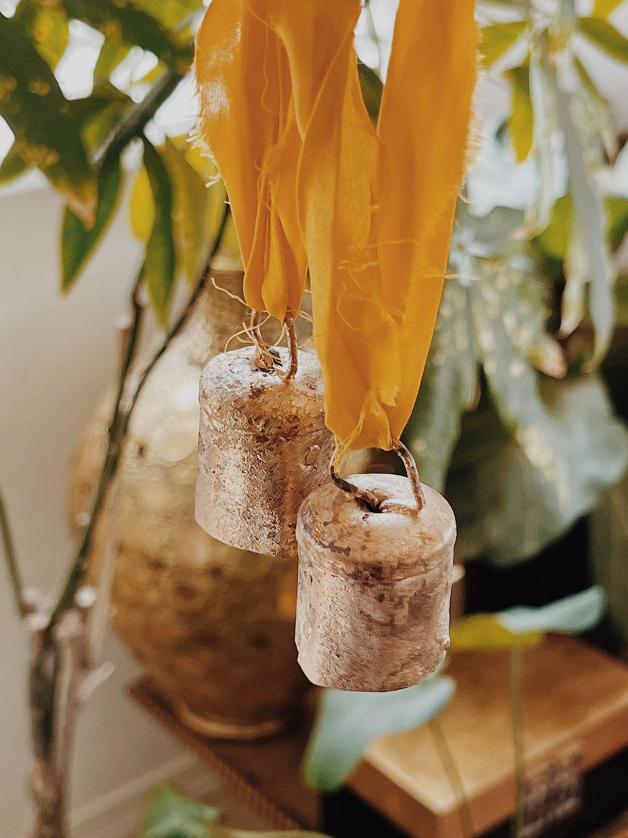 Charmed | Golden Ancestral Bells | Sage + Gold Roots
